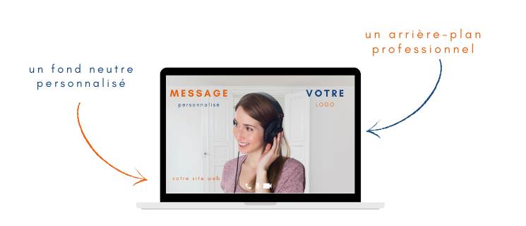 Un fond pour vos visioconférences - CG-graphisme studio graphique Rouen