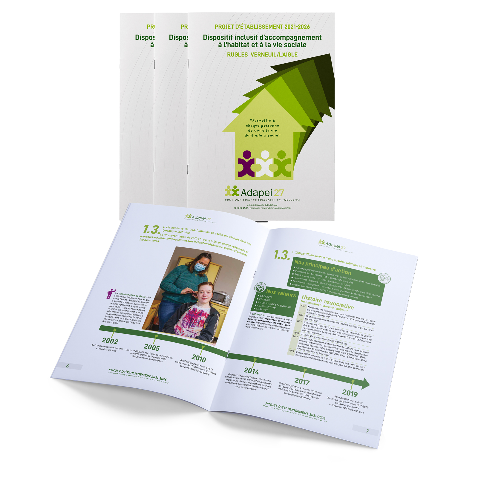 Création de rapport d'activité - CG-graphisme studio graphique Rouen